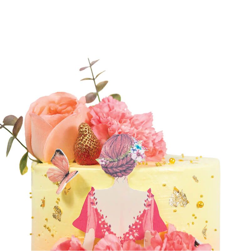 Flower Petal Lady Cake - JUNANDUS